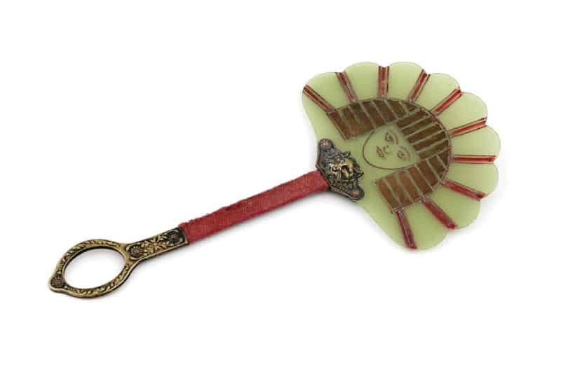 EGYPTIAN REVIVAL HAND FAN - thedesigngallery