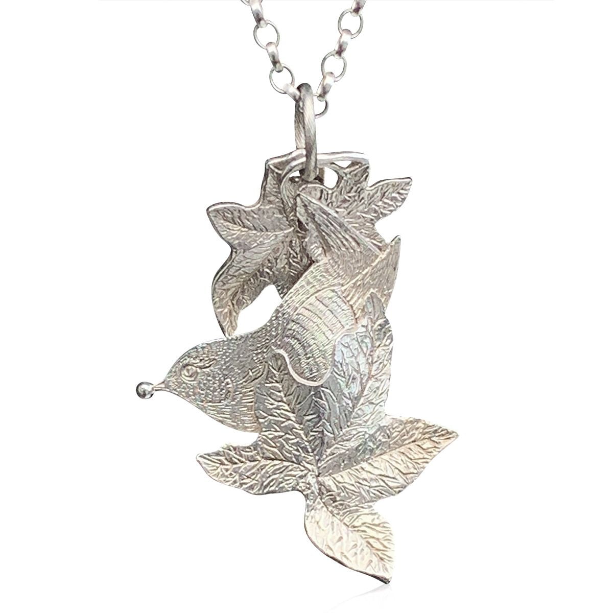 Malcolm Appleby MBE Wren and Ivy Silver Pendant SOLD Enquire for ...