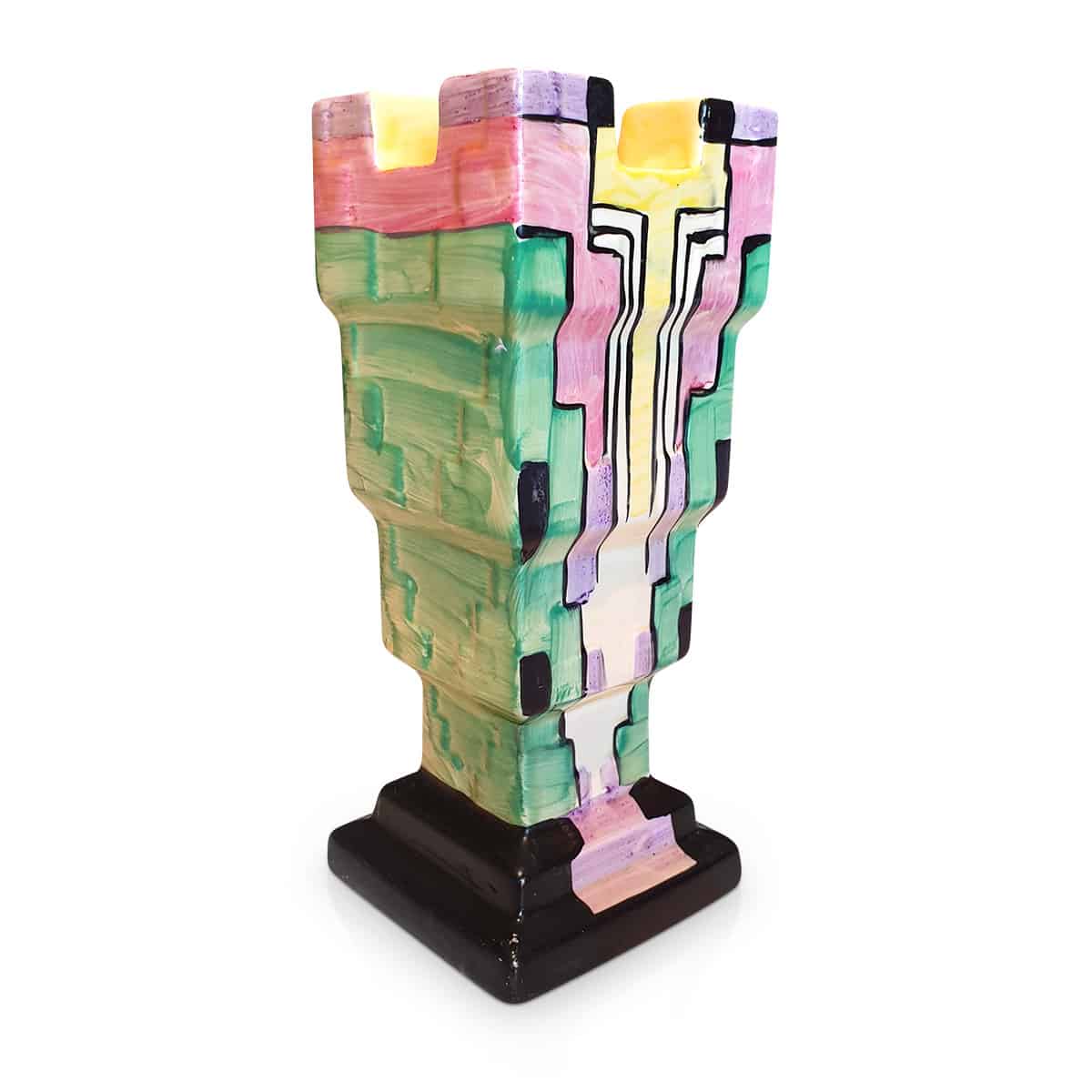 Art Deco Castle Vase by Myott Son & Co SOLD - thedesigngallery