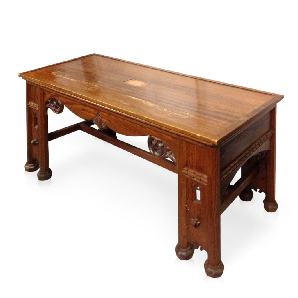 Gothic Revival Table or Buffet- price includes restoration ...