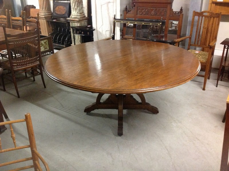 Gothic Revival large Circular Dining Table - thedesigngallery