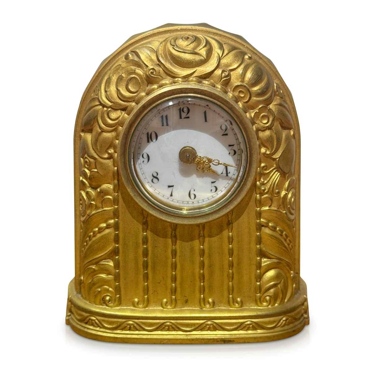 Art Deco Gilt Ormolu Clock - in the manner of Sue et Mare 1920s ...