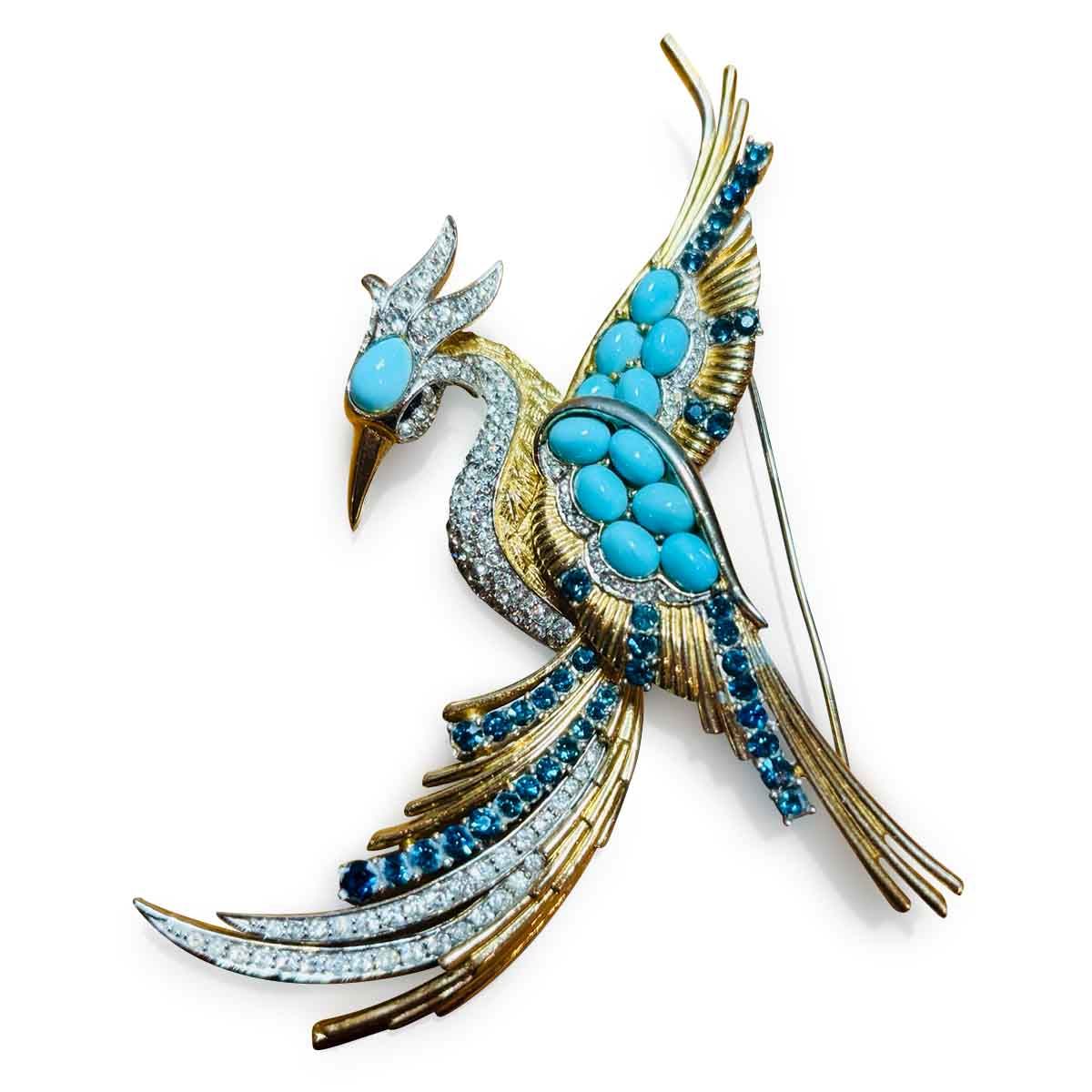 Marcel Boucher bird brooch Rare - thedesigngallery
