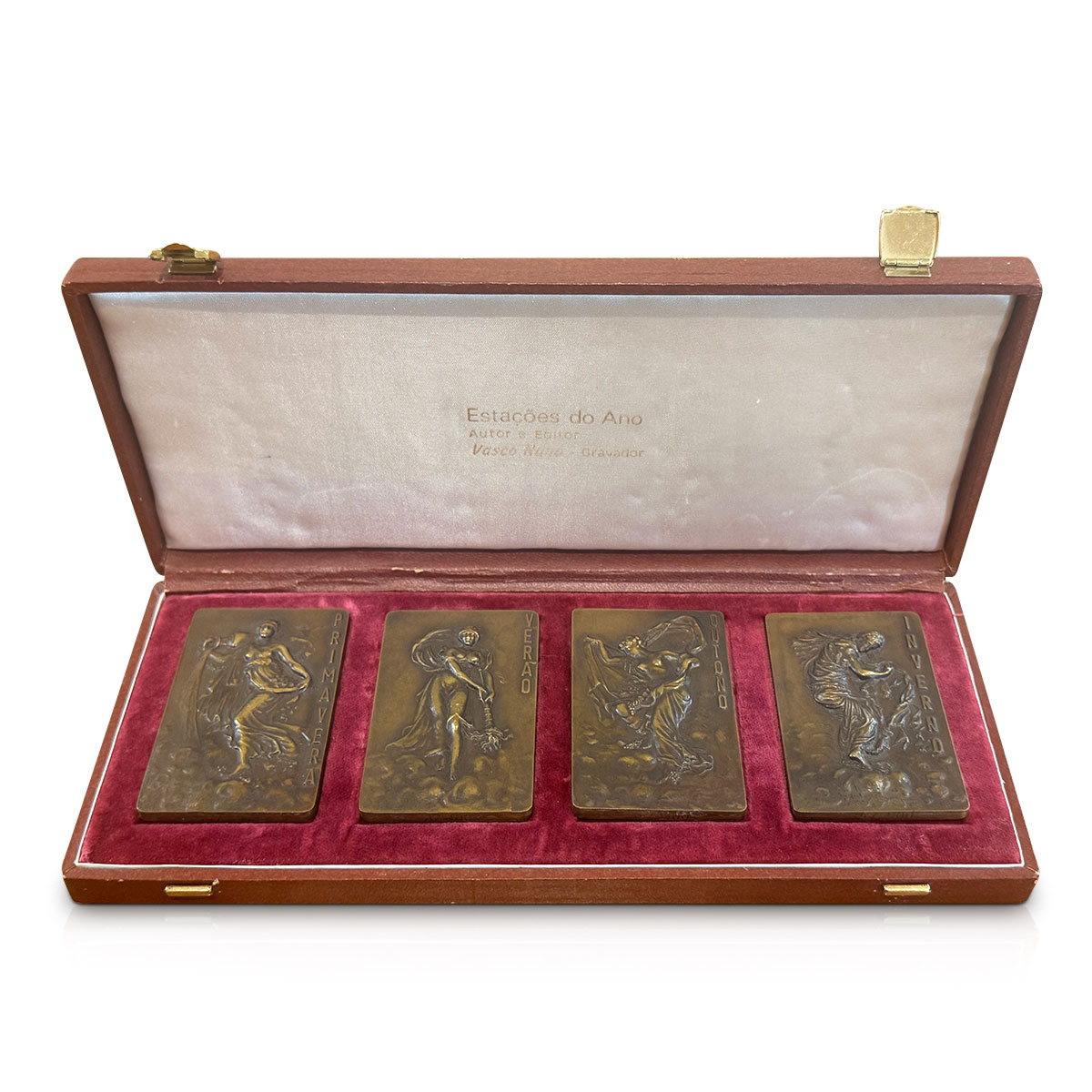 Spanish Bronze Plaques of the Seasons - thedesigngallery